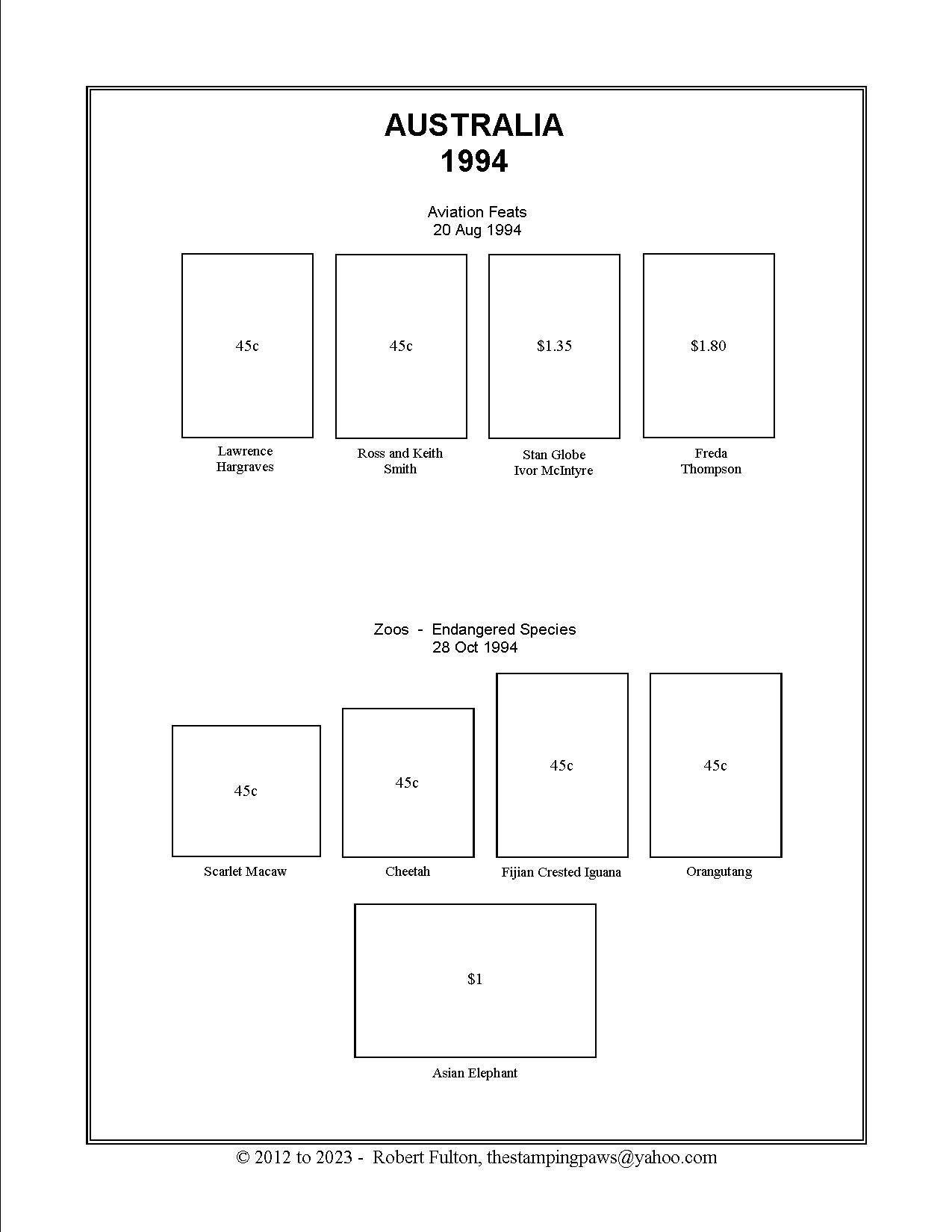 Australian Stamp Album
